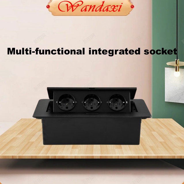 Jual SALE 1 originalSTOP KONTAK MEJA POP UP SOCKET 3 LUBANG HITAM CHWB | Shopee Indonesia