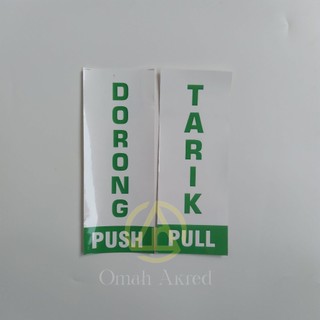 Jual Stiker Dorong Tarik - Pull Push - Stiker Dorong Tarik | Shopee ...