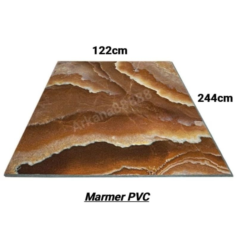 Jual marmer panel PVC tebal 4MM isi 1lembar | Shopee Indonesia