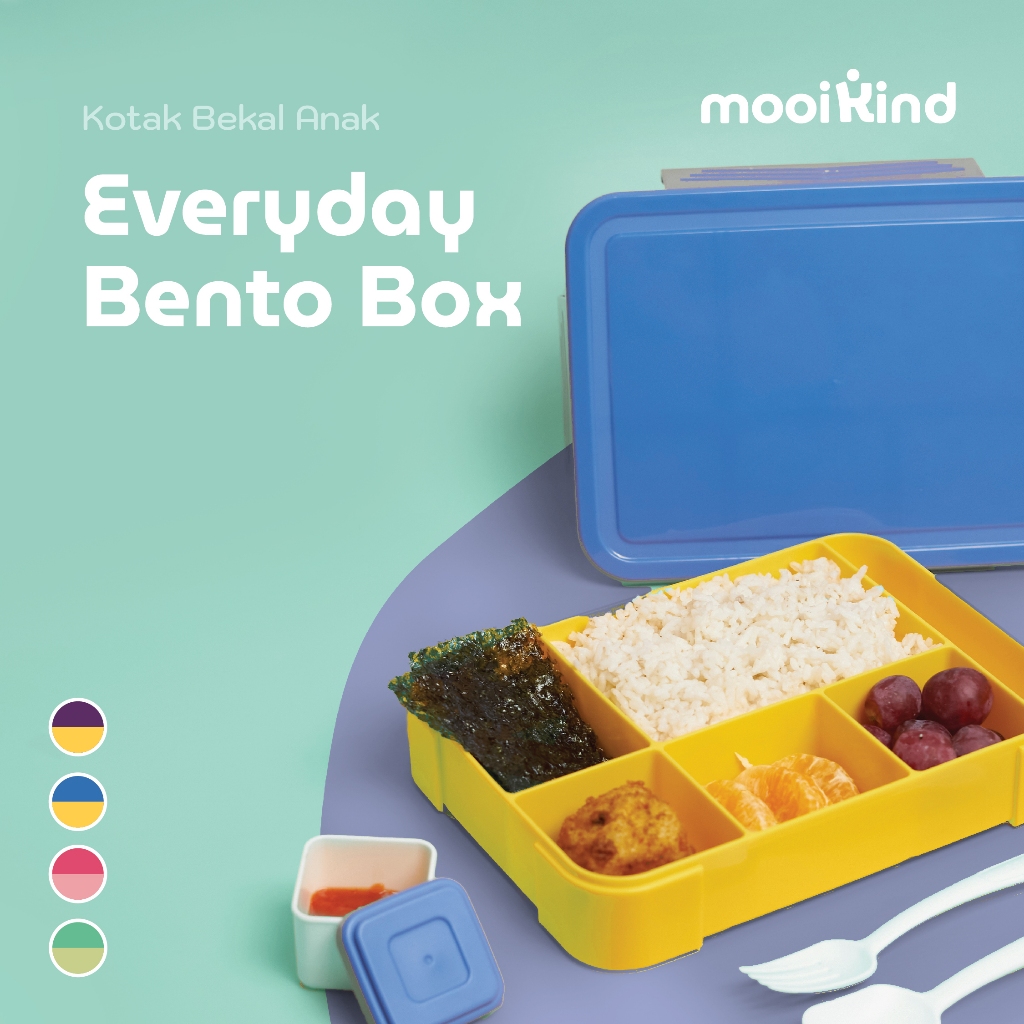 Jual MOOIKIND Everyday Bento Box - Lunch Box / Tempat Bekal Makan Anak ...