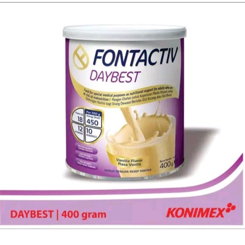 Jual Fontactive DAYBEST rasa vanilla 400 gr | Shopee Indonesia