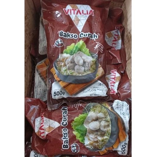 Jual NEW PACKAGING- Baso sapi curah Vitalia/bernardi 500gr/pentol sapi ...