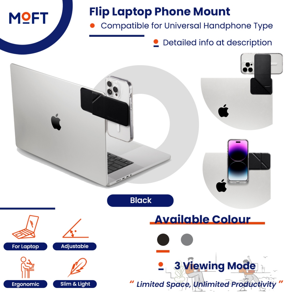 Jual MOFT Flip Laptop Phone Mount | Shopee Indonesia