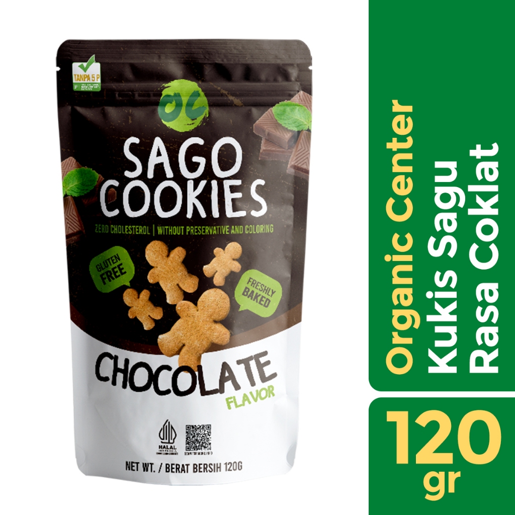 Jual Organic Center - Sago Cookies Chocola 120gr - Kukis Sagu Coklat ...