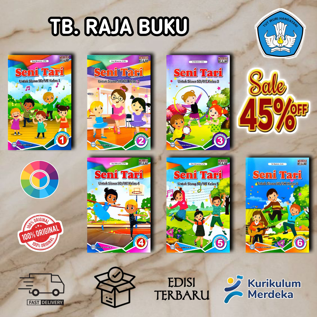 Jual Buku Siswa Pendamping SENI TARI Kelas 1,2,3,4,5,6 SD Kurikulum Merdeka - Global Offset ...