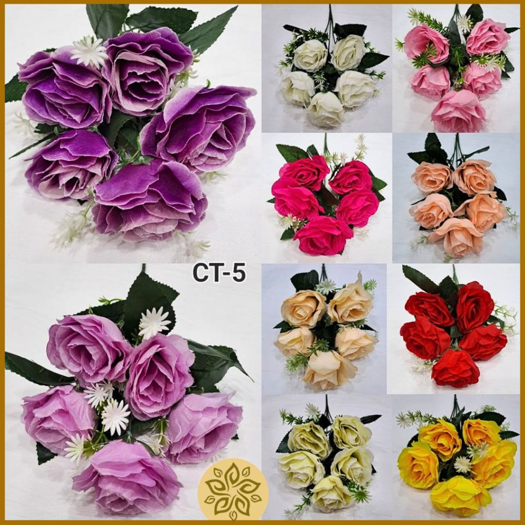 Jual Bunga Mawar Palsu/Bunga Buket X5/Bunga Hantaran/Bunga Dekorasi ...