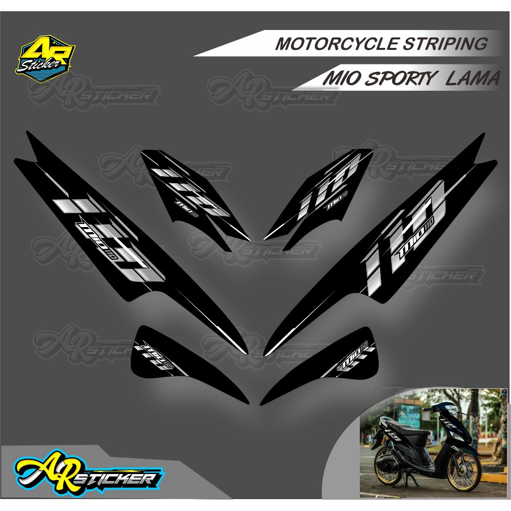 Jual Striping Mio Sporty / Stiker Mio Sporty / Striping Mio Sporty ...