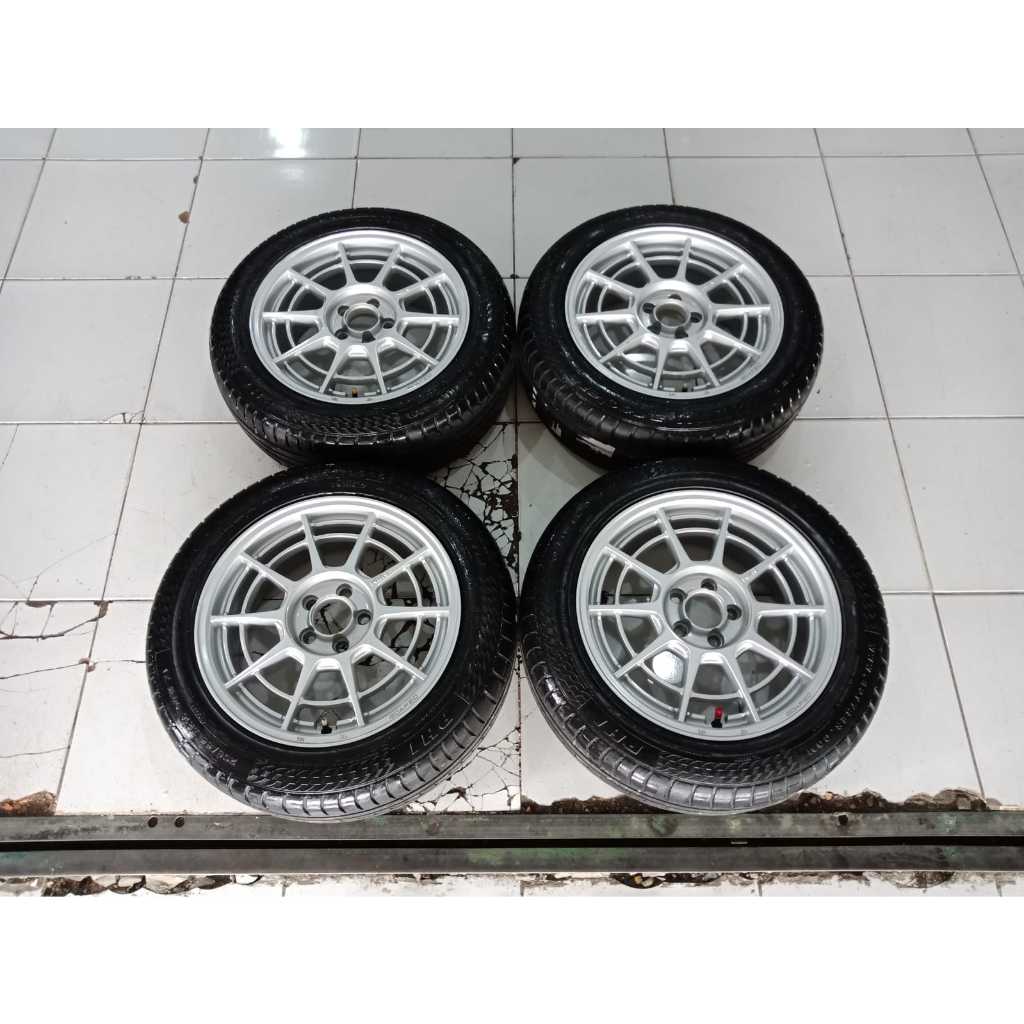 Jual pelek mobil seken hsr boafeo ring 16 pcd 5x100 ban 205 55 r16 pnp ...