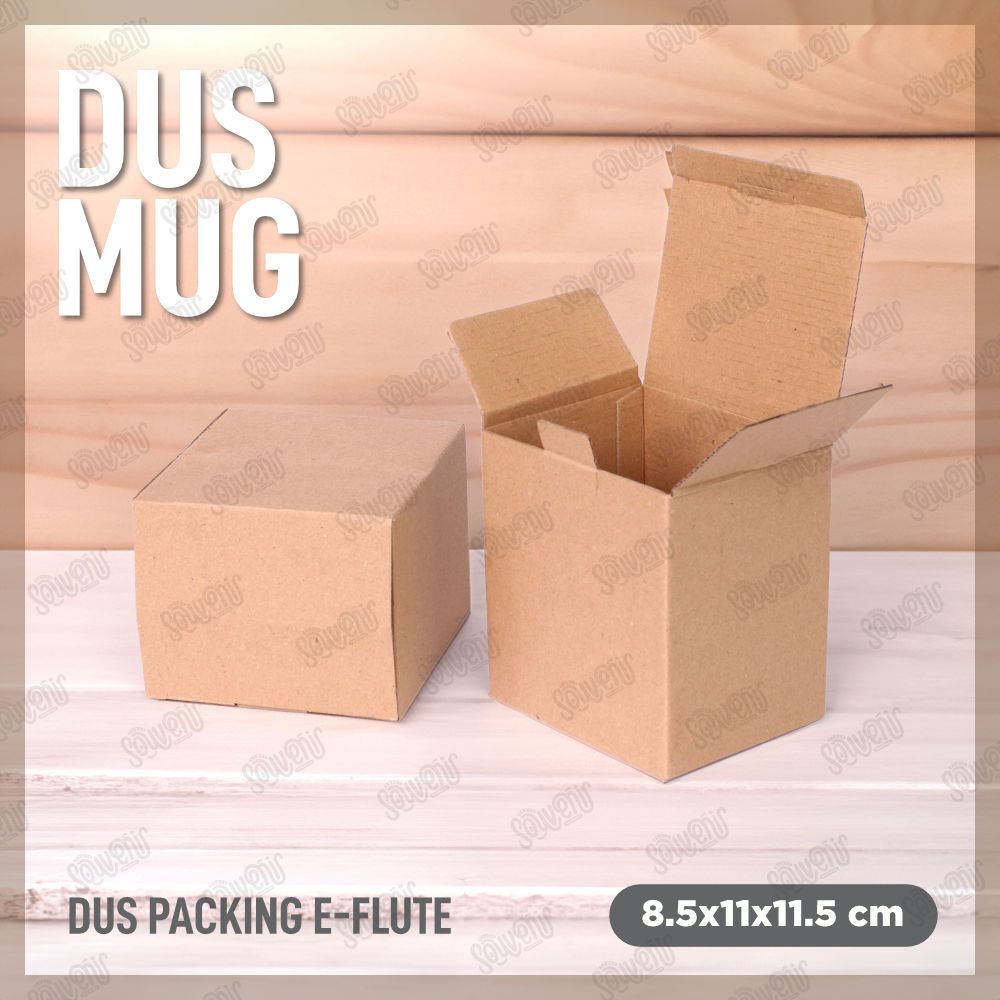 Jual BOX KARDUS Baru MUG / GELAS 8.5x11x11.5 cm DUS PACKING E-FLUTE ...