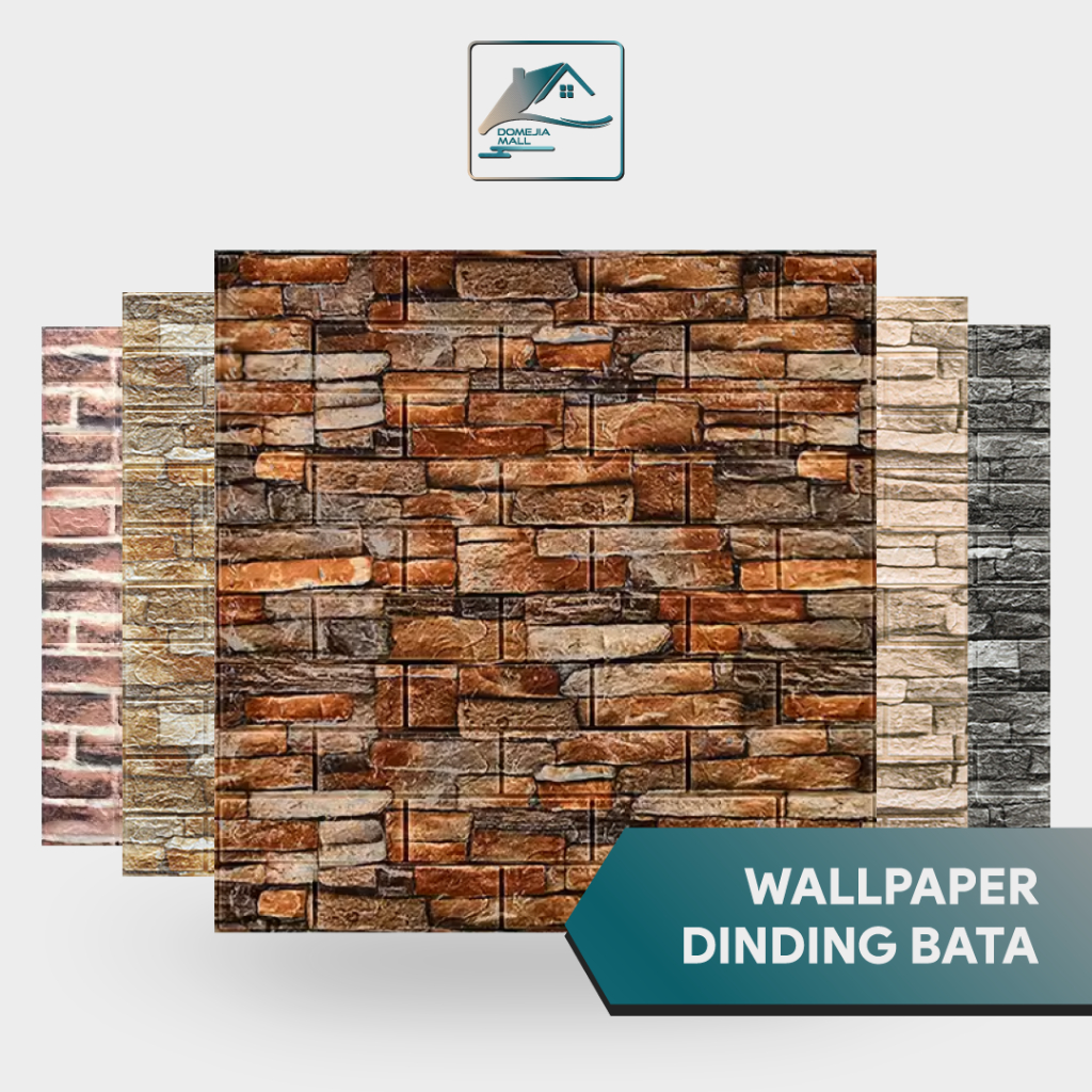 Jual Stiker Dinding Dengan Bahan Tahan Air Dan Gambar Motif Batu Bata ...