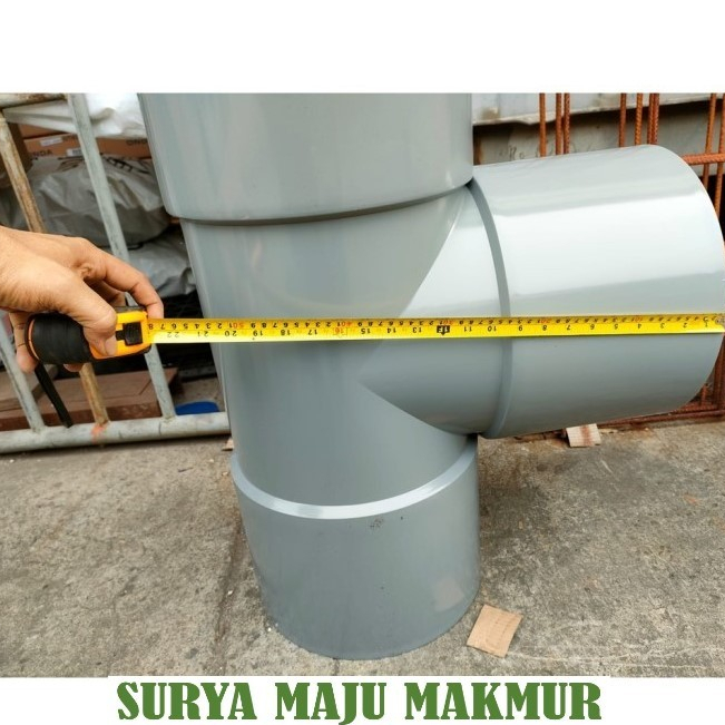 Jual TEE PVC AW 12" INCH CM / FITTING PIPA PVC / FITTING PVC / TEE AW ...