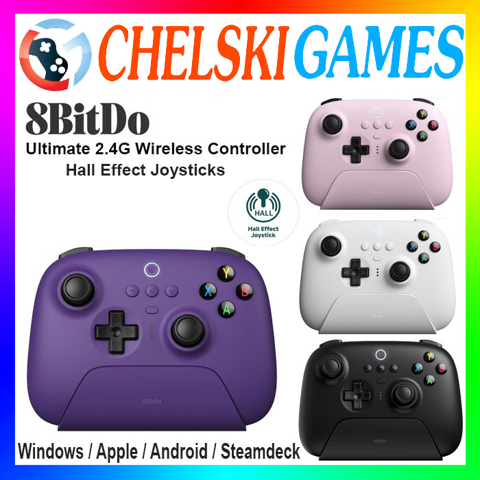 Jual 8BitDo Ultimate 2.4G Wireless Controller Hall Effect Joystick ...