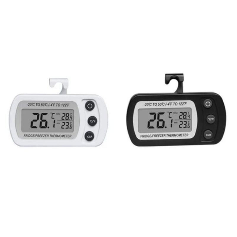 Jual Termometer Digital Kulkas Freezer in out Tahan Air LCD Lebar ...