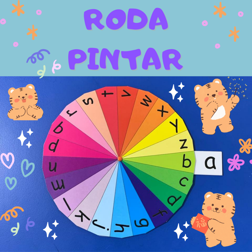 Jual Roda pintar Huruf Roda Baca Abjad Alphabet spinner Belajar membaca ...