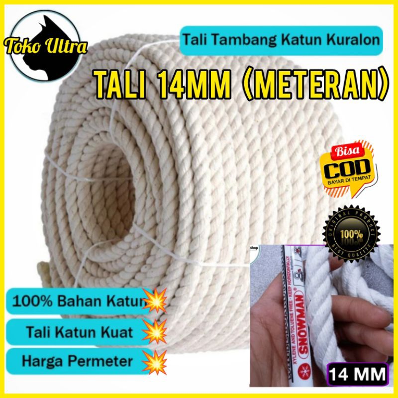 Jual TALI 14MM BAHAN KAIN (METERAN) TALI KURALON 14MM / TALI BAHAN KAIN ...