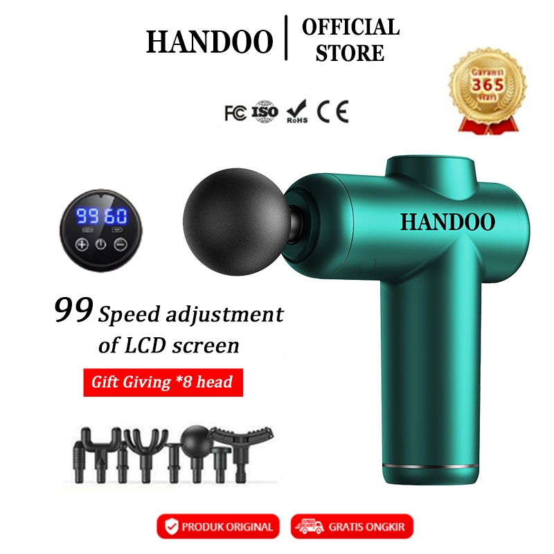 Jual HANDOO Profesi Alat pijat Massage Gun -8 in1 DEEP TISSUE MUSCLE ...