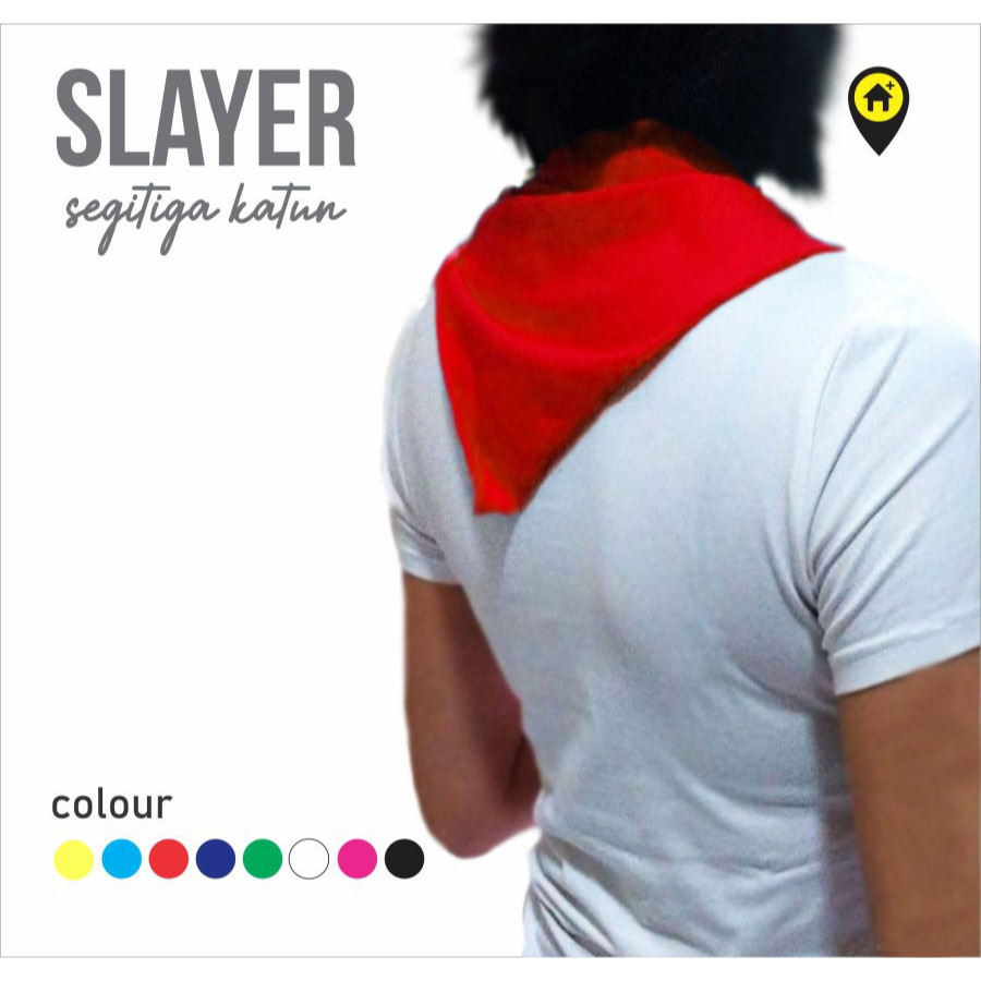 Jual slayer bandana polos segitiga custom | Shopee Indonesia