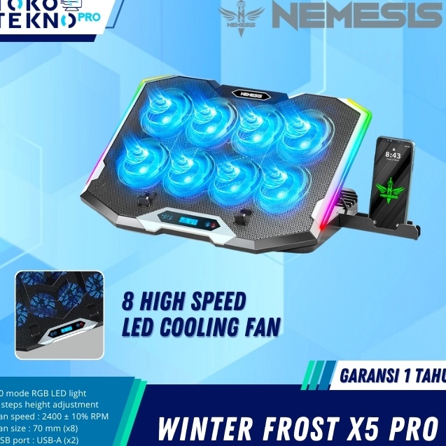 Jual STOK SIAP COD NYK Nemesis X5 Pro Winterfrost Cooling Fan Pad ...