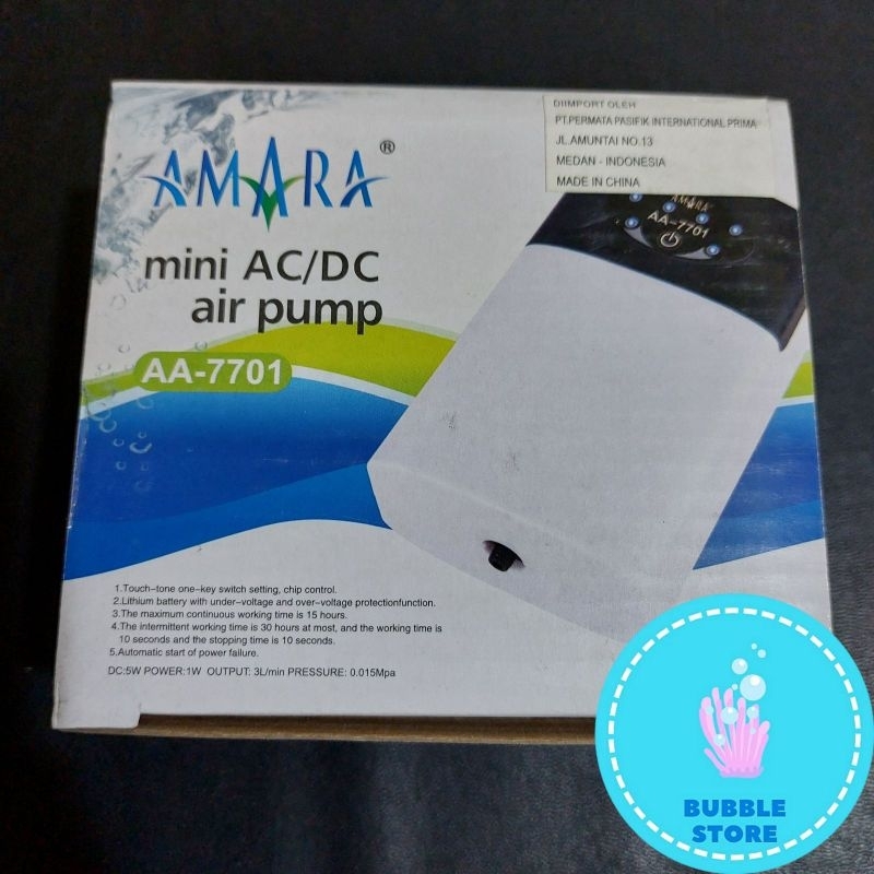 Jual MESIN AERATOR ACDC AMARA AA-7701 / AMARA POMPA UDARA AC DC AERATOR ...