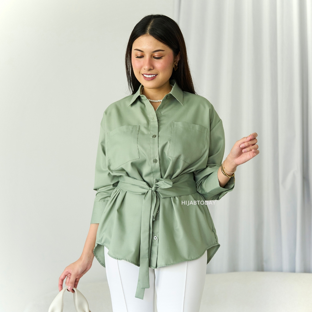 Jual Ava Shirt ( Kemeja Premium Hijabtoday ) | Shopee Indonesia