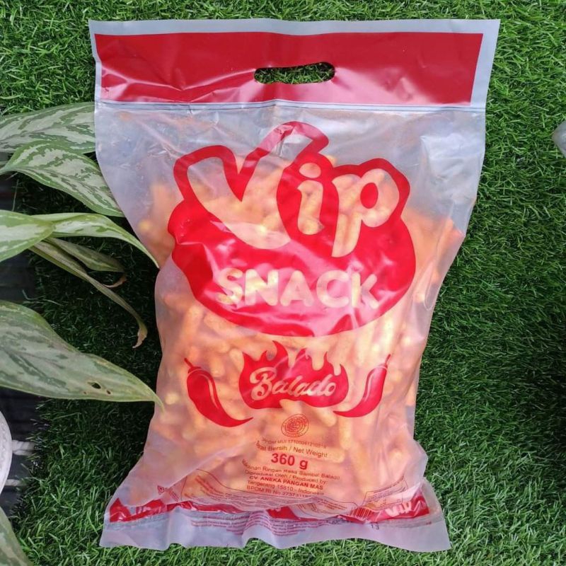 Jual VIP SNACK PEDAS BALADO STICK 360GR KEMASAN JUMBO - MAKANAN RINGAN ...