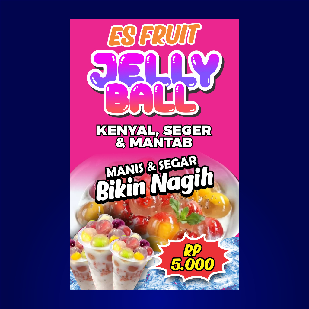 Jual Banner Spanduk Es Jelly Ball Viral | Shopee Indonesia