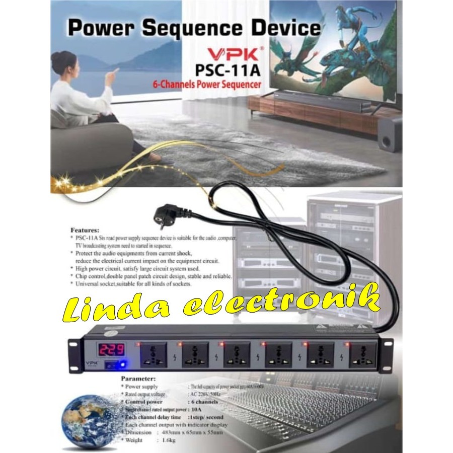 Jual power sequence device vpk psc11a / psc 11a 6 channels power sequencer | Shopee Indonesia