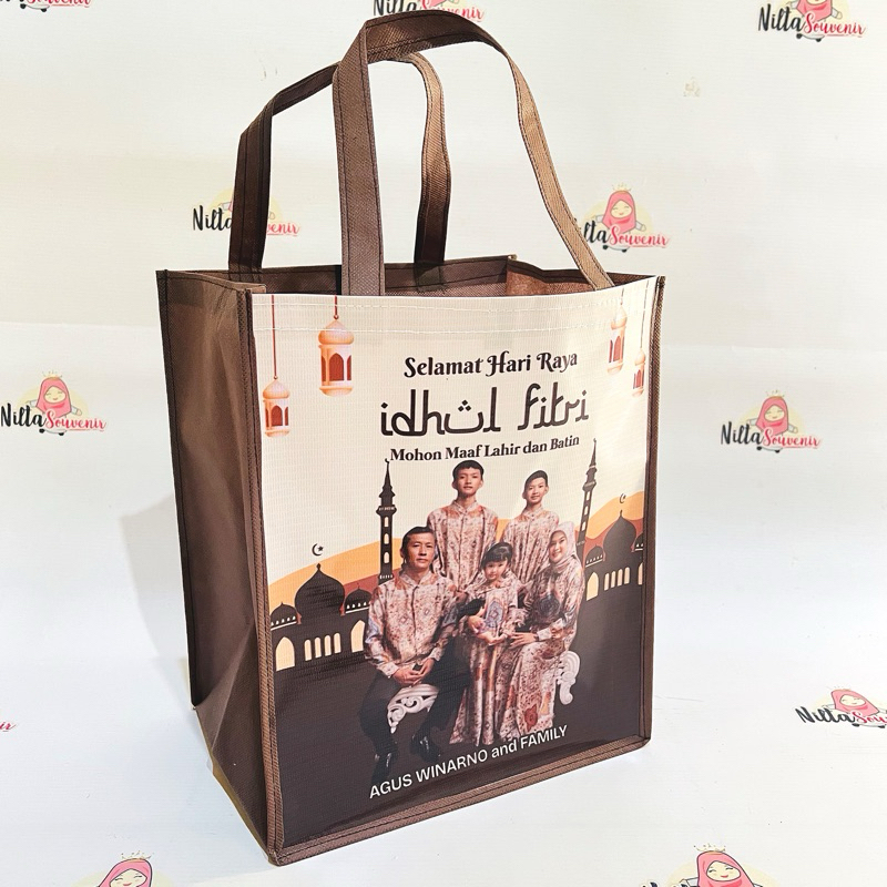 Jual Tas Souvenir Hampers Parcel Lebaran Idul Fitri CUSTOM TULISAN ...