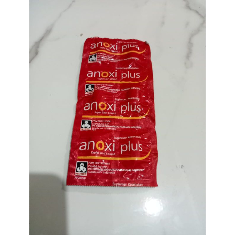 Jual anoxi plus strip 6 tablet | Shopee Indonesia