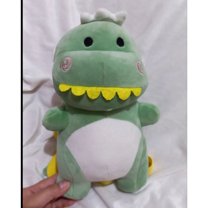 Jual Tas Dino Bahan Miniso NEW tidak pernah dipakai / Green Dinosaur ...