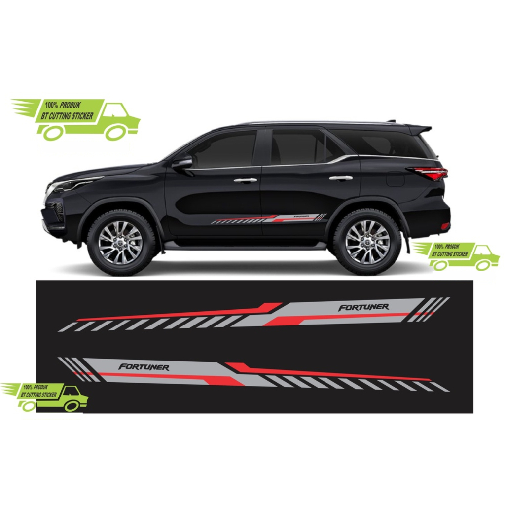 Jual FTR2 sticker mobil fortuner sticker mobil fortuner sticker toyota ...