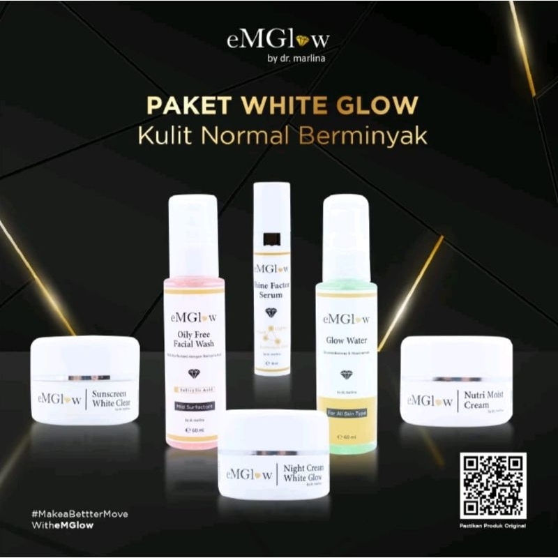 Jual EmGlow Paket White Glow Kulit Berminyak by dr.Marlina | Shopee ...
