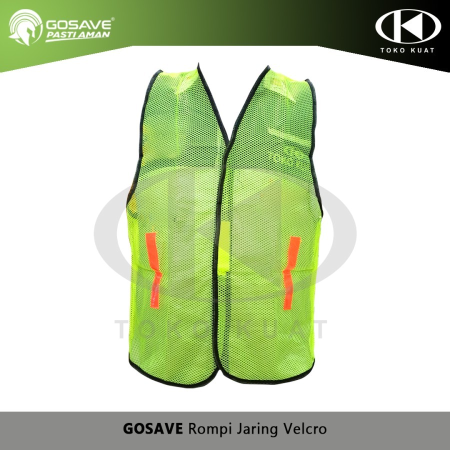 Jual Rompi Jaring Hijau GOSAVE Rompi Proyek Safety | Shopee Indonesia