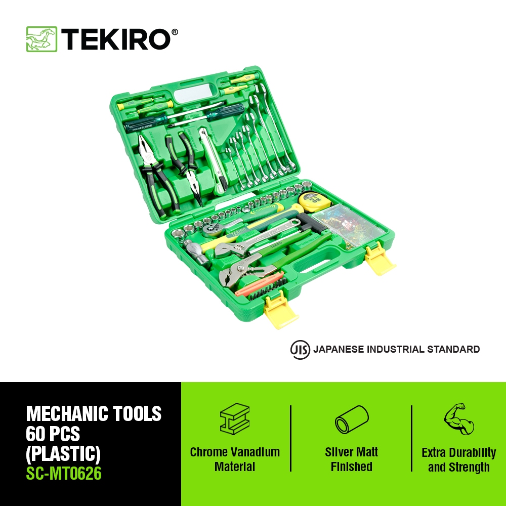 Jual TEKIRO MEKANIK TOOLS 60 PCS PLASTIK /TOOLKIT / TOOLS - ALAT PERKAKAS | Shopee Indonesia