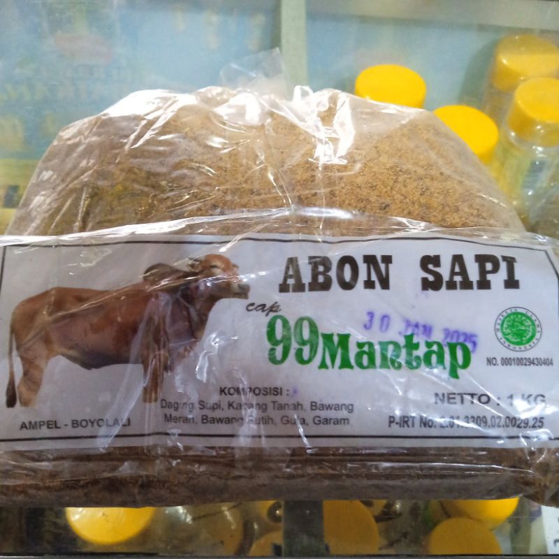 Jual ABON SAPI MURAH CAP 99 MANTAP 1 KG | Shopee Indonesia