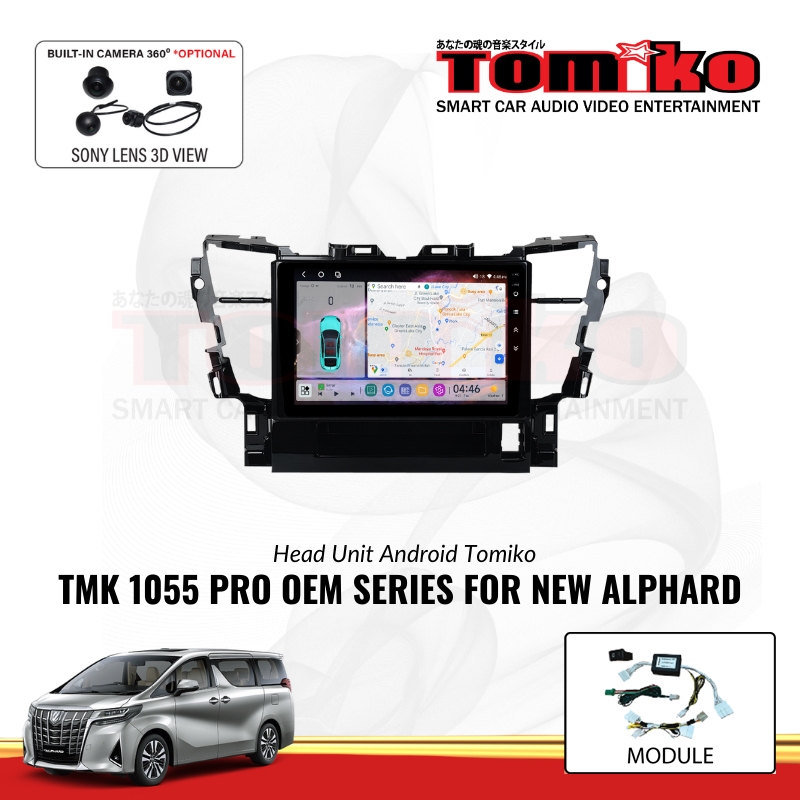 Jual Tomiko Head Unit Android TMK 1055 PRO OEM Series for New Alphard ...