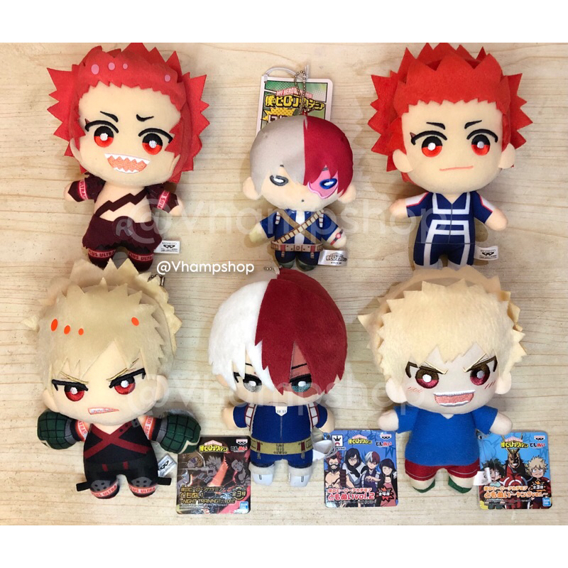 Jual My Hero Academia BNHA Plush Todoroki Shoto, Kirishima, Bakugo ...