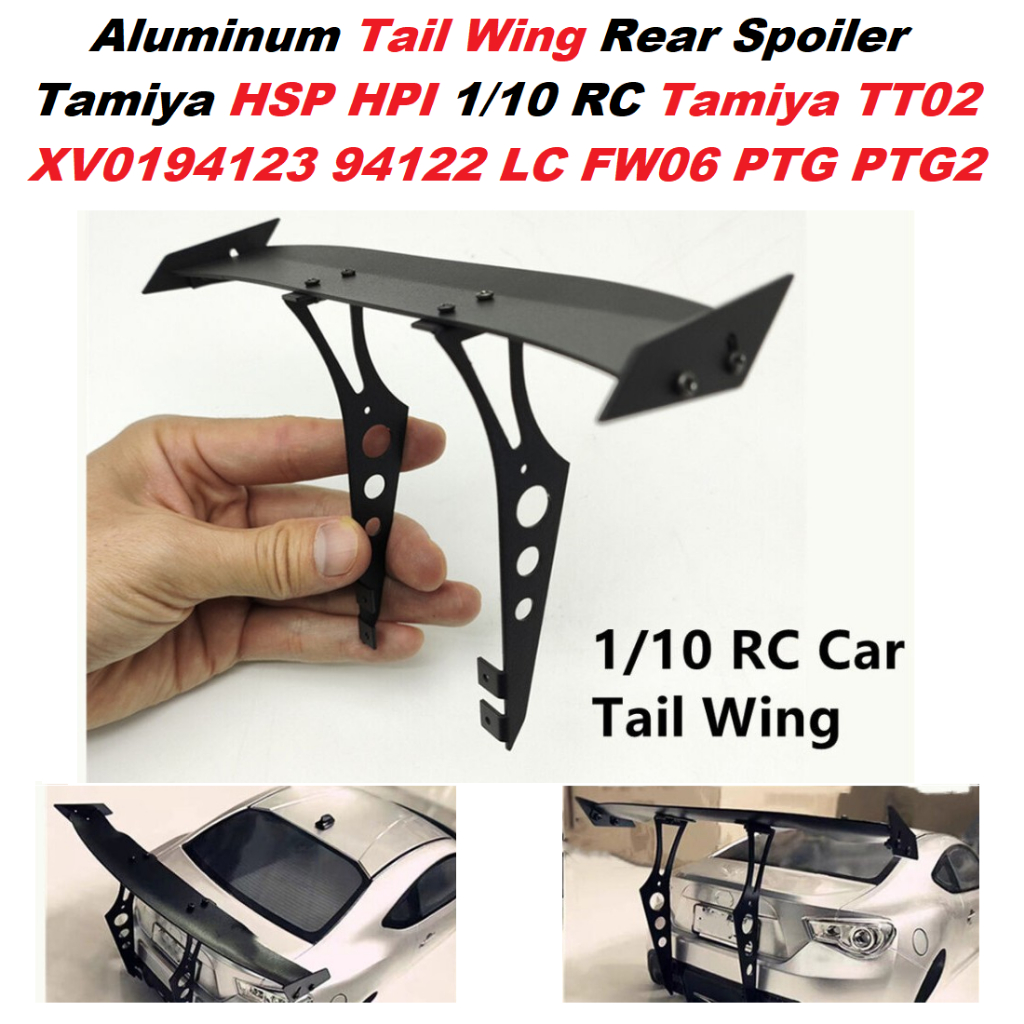 Jual Metal Tail Wing Rear Sayap RC Car 1/10 Drift Rally Yokomo Sakura ...