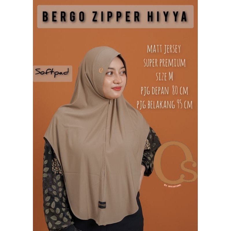 Jual bergo hiyya zipper softpad | Shopee Indonesia