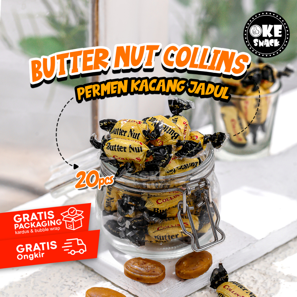 Jual Permen Butter Nut Collins | Shopee Indonesia