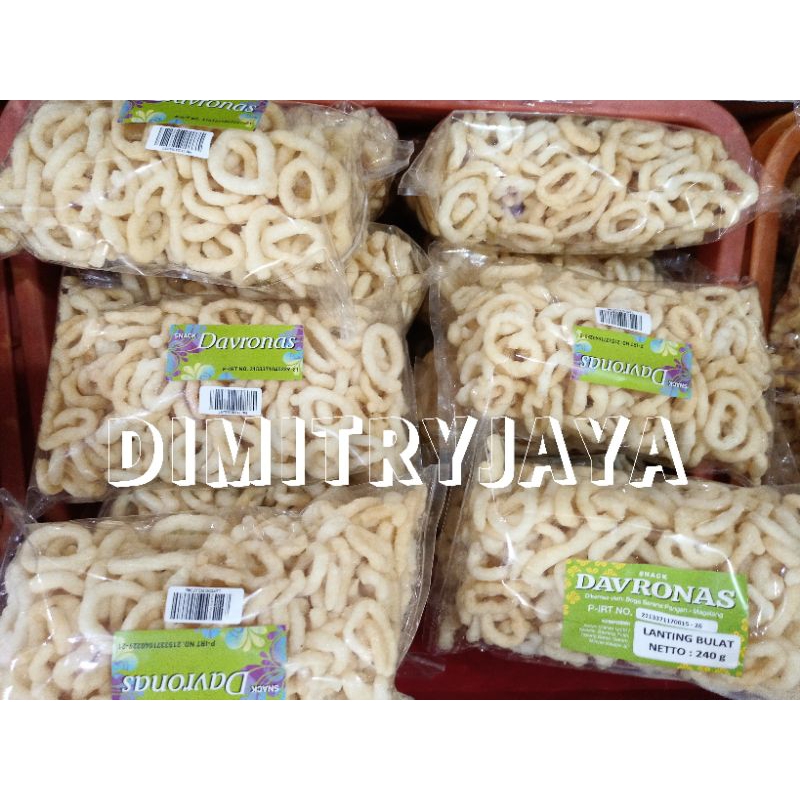 Jual Lanting / klanting bulat davronas 240 gram keripik oleh oleh khas ...