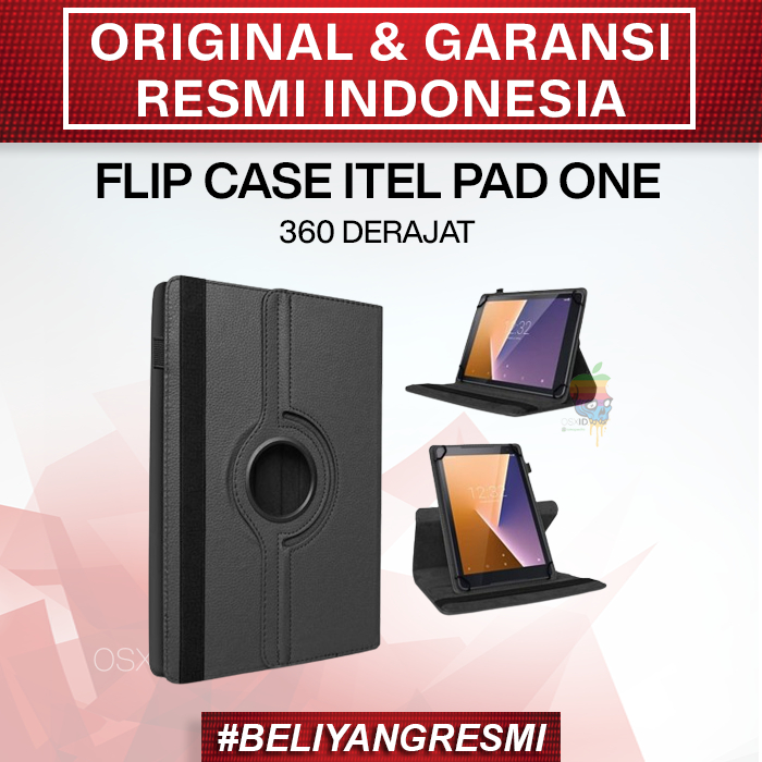 Jual ITEL PAD 1 / ITEL PAD ONE Flip Case 360 Derajat Standing Cover Full Cover | Shopee Indonesia