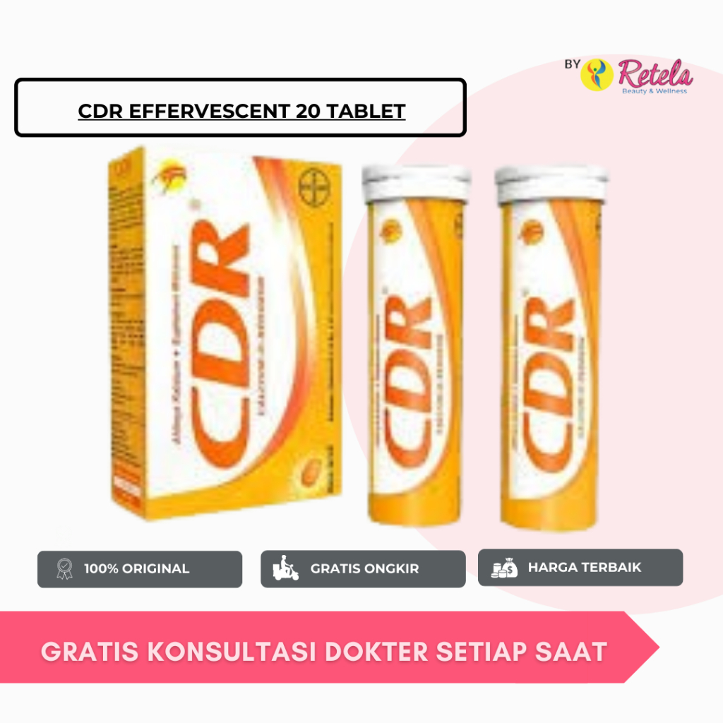 Jual CDR Effervescent 20 Tablet | Shopee Indonesia