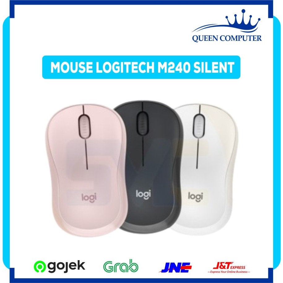 Jual Logitech M240 Mouse Wireless Bluetooth Silent Click Mouse Logitech ...