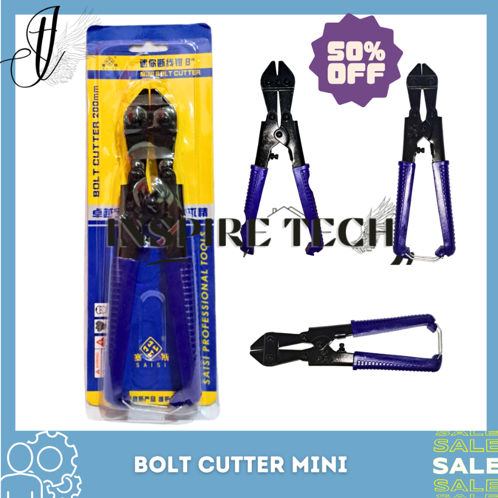 Jual TANG POTONG KAWAT BESI BOLT CUTTER MINI 8"INCH/PEMOTONG RANTAI ...