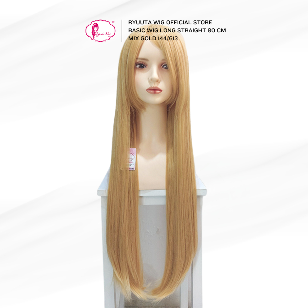 Jual Ryuuta Wig Basic Cap Lurus Panjang Cosplay Semua Warna 32 inch 80 ...