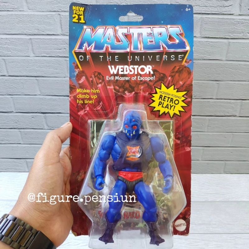Jual MATTEL MASTERS OF THE UNIVERSE MOTU WEBSTOR EVIL MASTER RETRO ...
