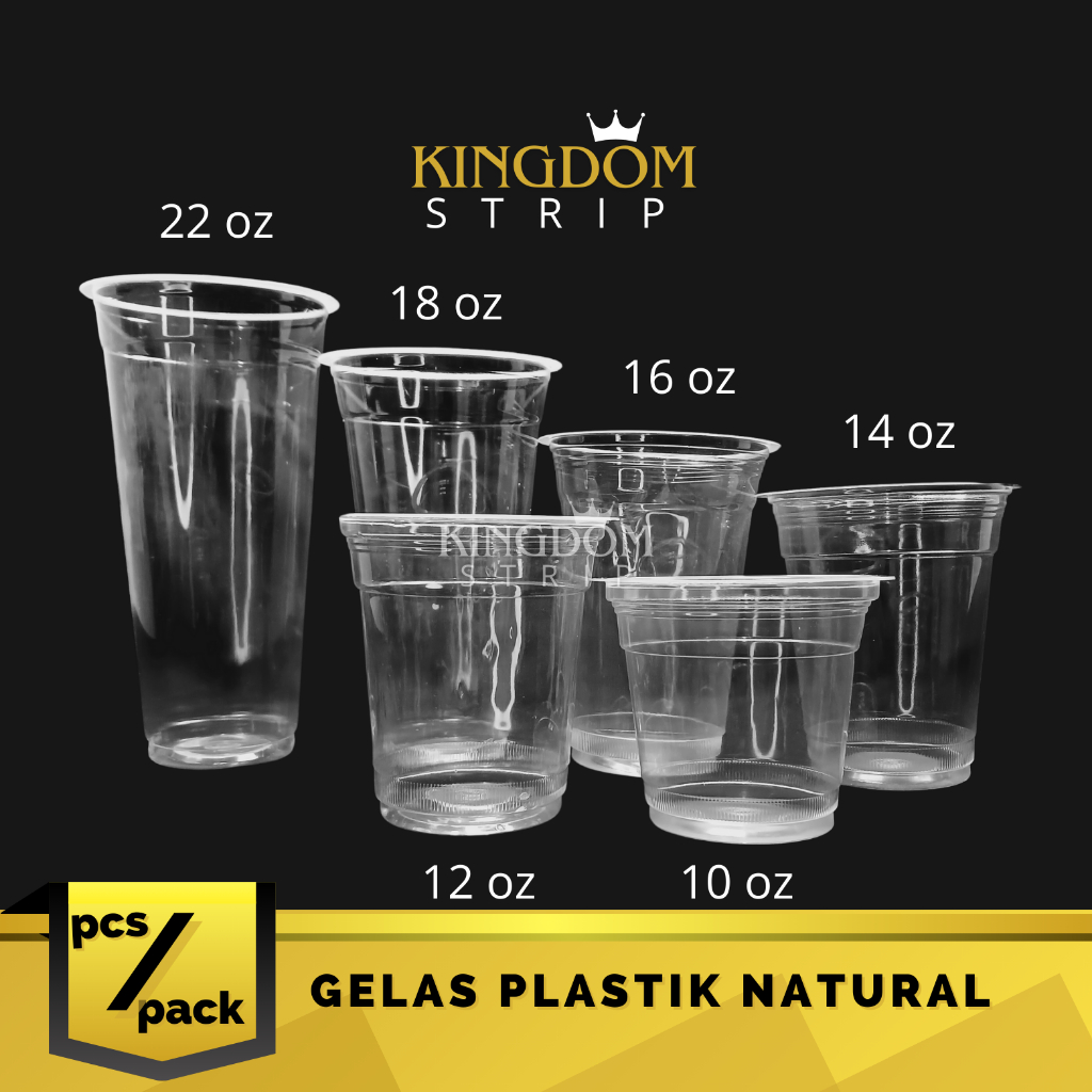 Jual Gelas Plastik Natural Plastik Cup Gelas Pop Ice | Shopee Indonesia