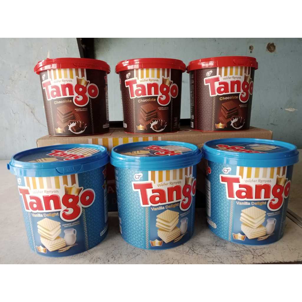 Jual [ DUSSAN ] Wafer Tango Jar 240gr isi 6 | Shopee Indonesia