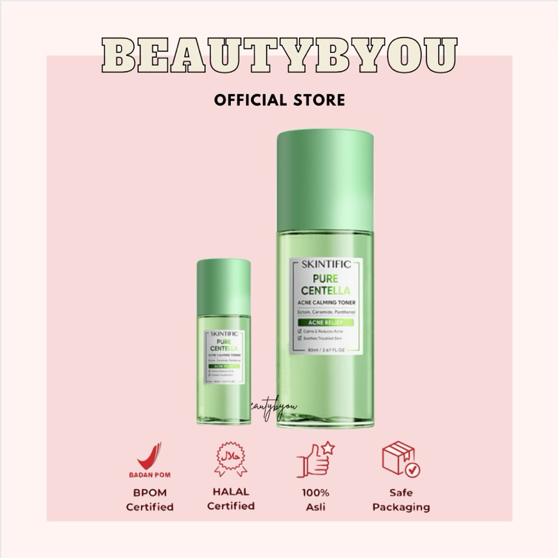 Jual SKINTIFIC Pure Centella Acne Calming Toner 80 ml Centella Asiatica ...
